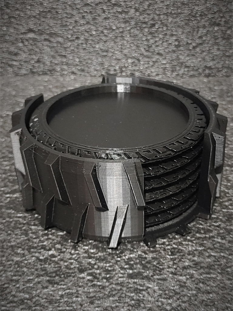 Vehicle Make Drink Coaster Set 3D Printed Model – ManCrafted